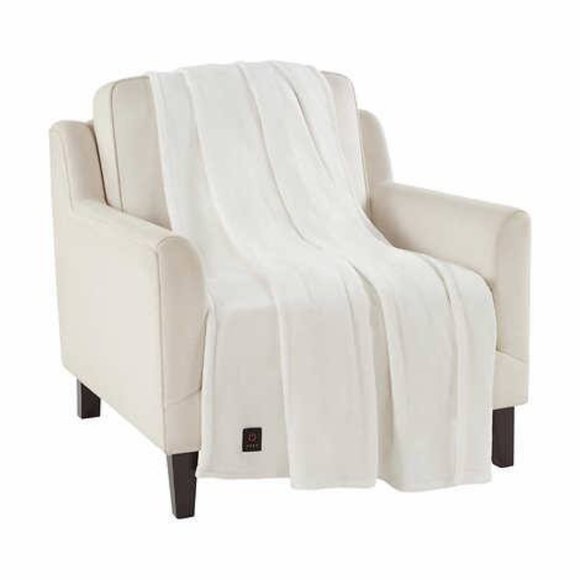 Brookstone | Wearables | Brookstone Sherpa Heated Throw 5 X 60 Super ...